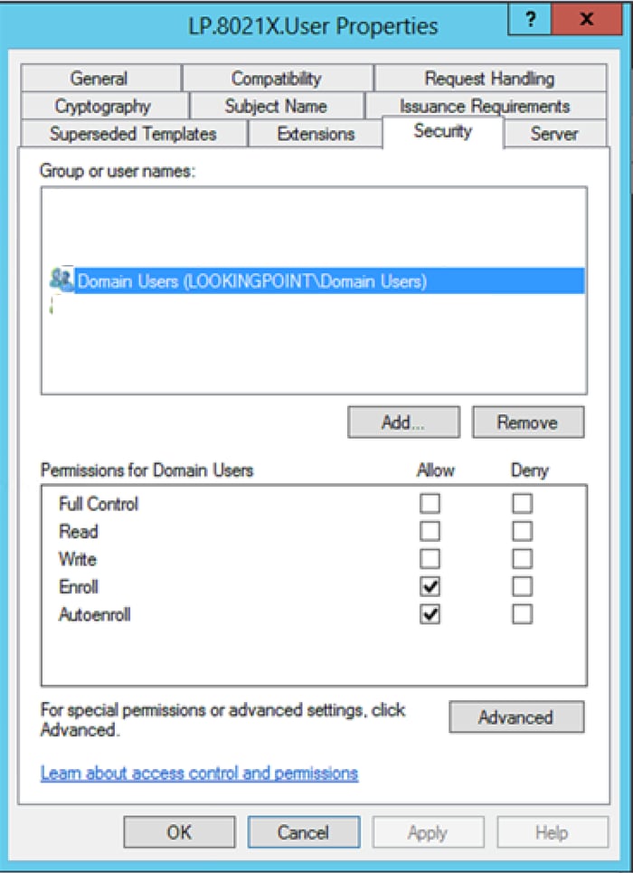 Cisco Identity Services Engine:Microsoft Native 802.1X/EAP Supplicant ...