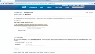 Cisco Smart Accounts