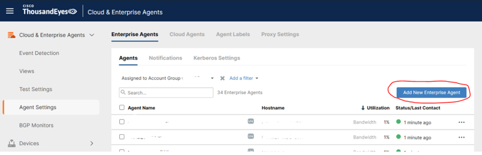 Deploy Thousand Eyes Agent using Catalyst Center (DNAC)