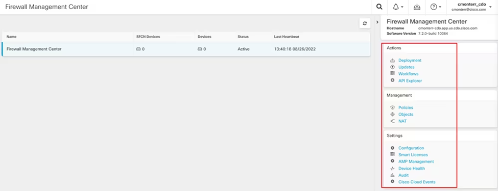 Cisco Cloud-Delivered Firewall Management Center