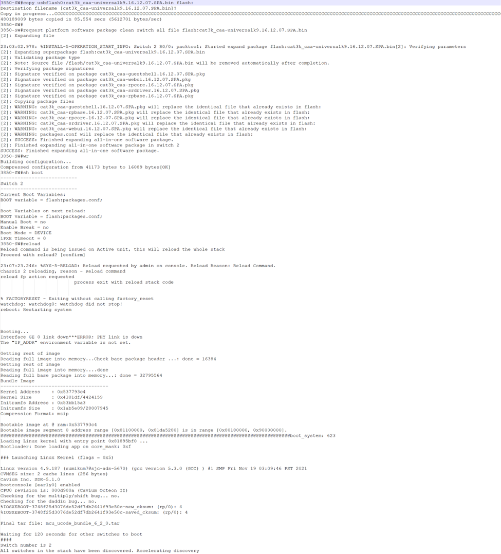 Recover a Cisco Catalyst Switch from a failed IOS-XE