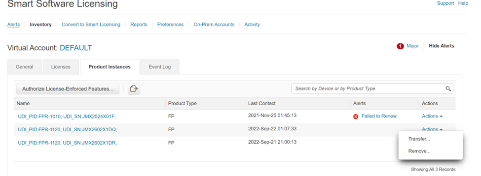 Resetting a Cisco FTD appliance back to factory default